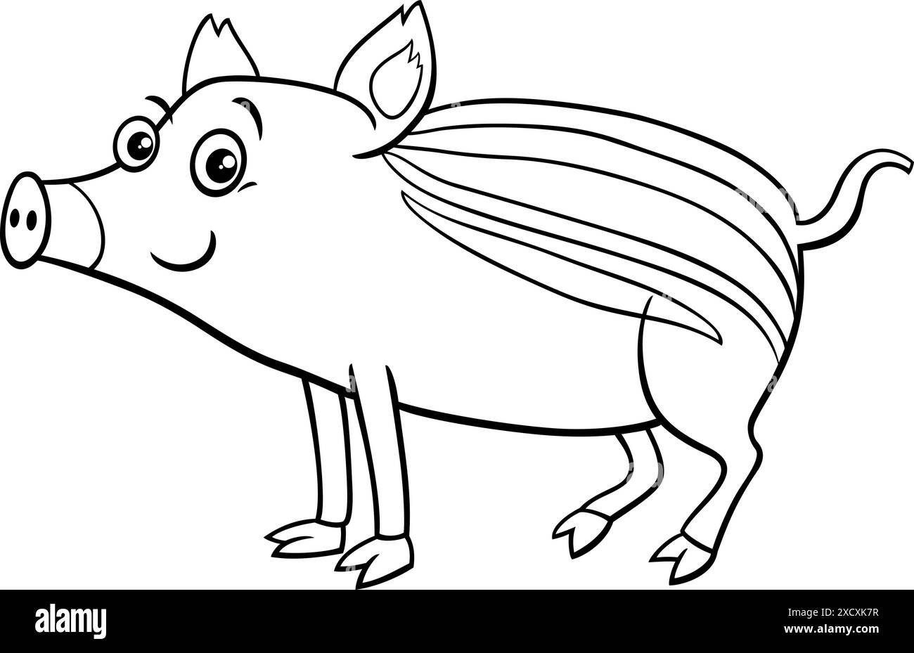 Piglet cartoon Black and White Stock Photos & Images - Alamy
