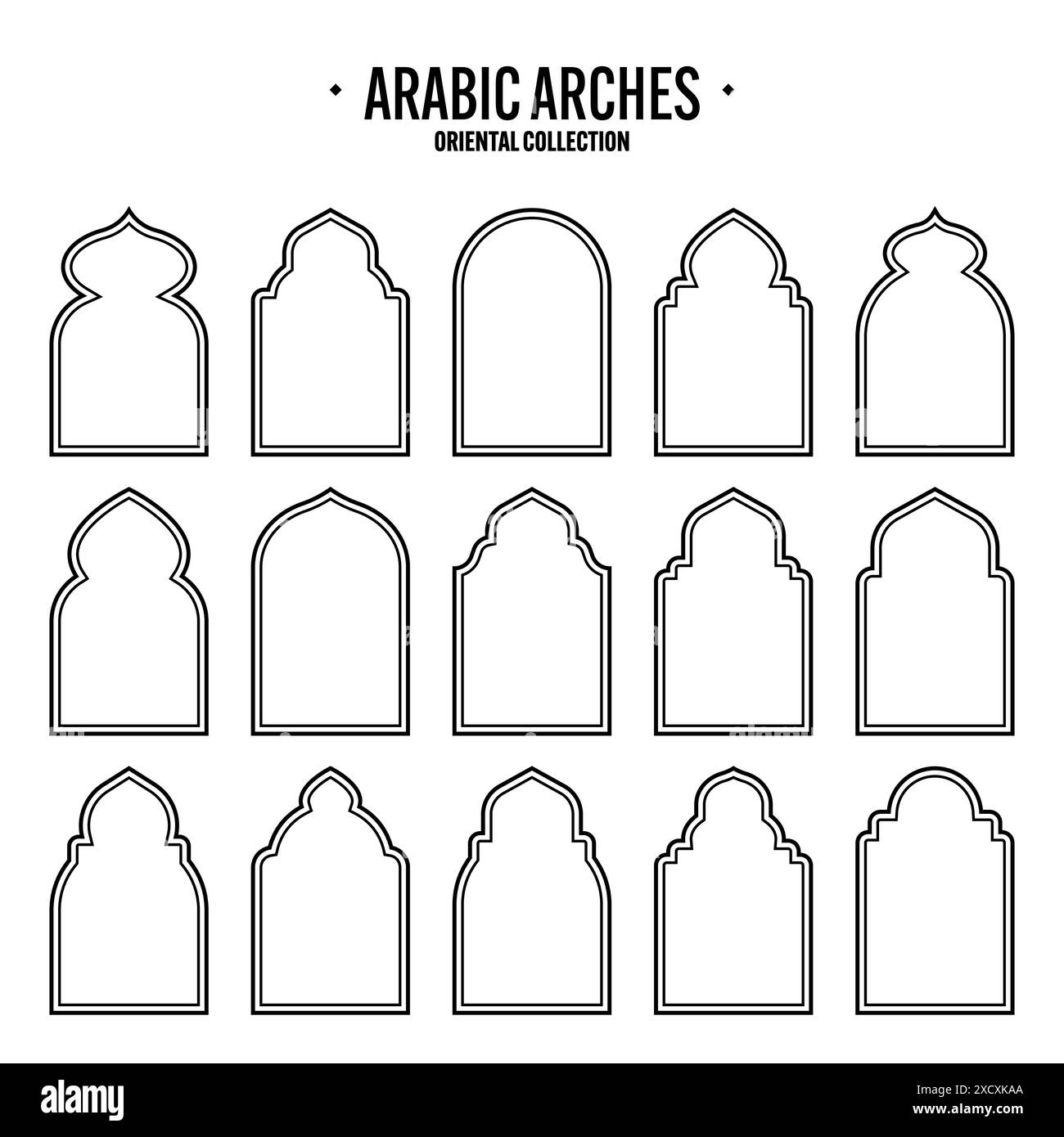 Arabian frames Black and White Stock Photos & Images - Alamy
