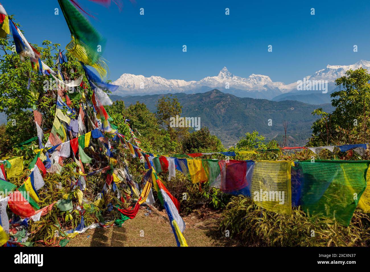 The Annapurna Mountain Range at Pokhara in Nepal Stock Photo - Alamy