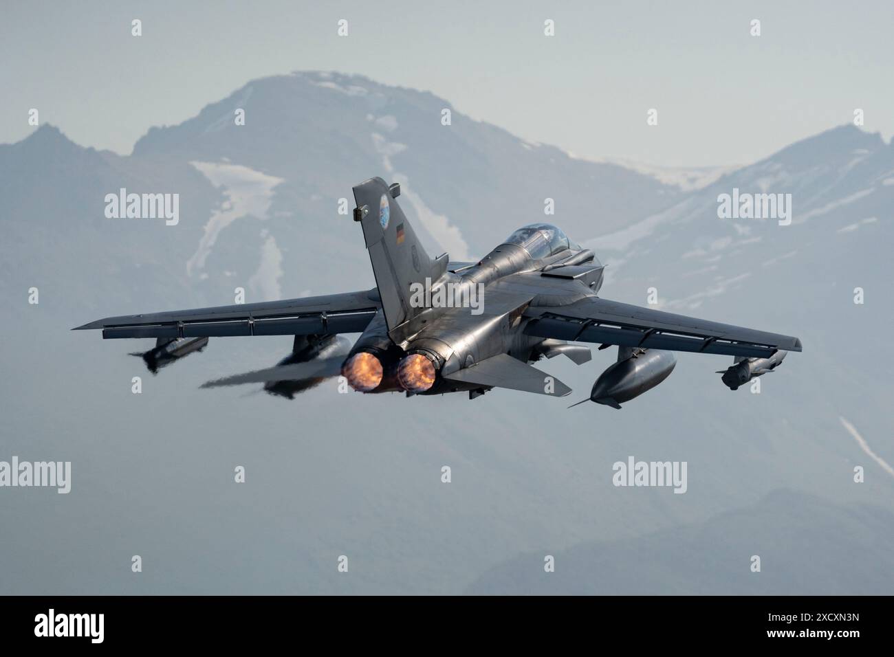 A German Air Force PA-200 Tornado takes off from Joint Base Elmendorf ...