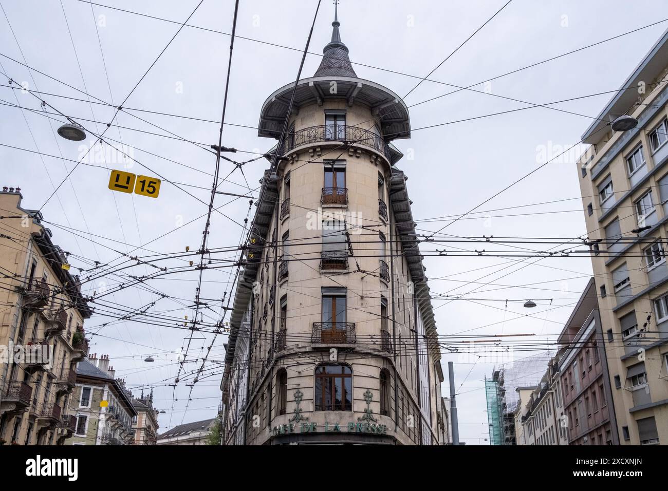 A typical residential building in Geneva, Switzerland, on 21 May 2023 ...