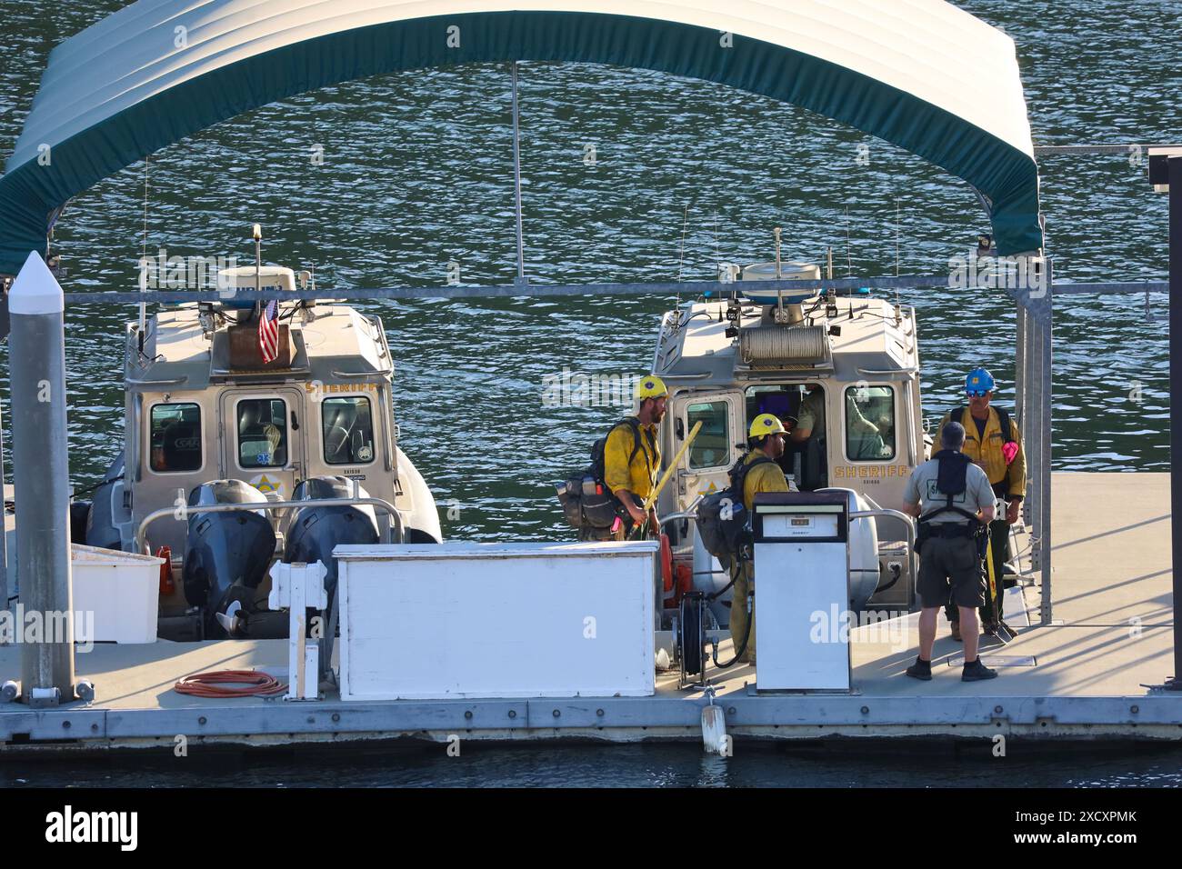 Santa Barbara, California, USA. 18th June, 2024. Post Fire Firemen had ...