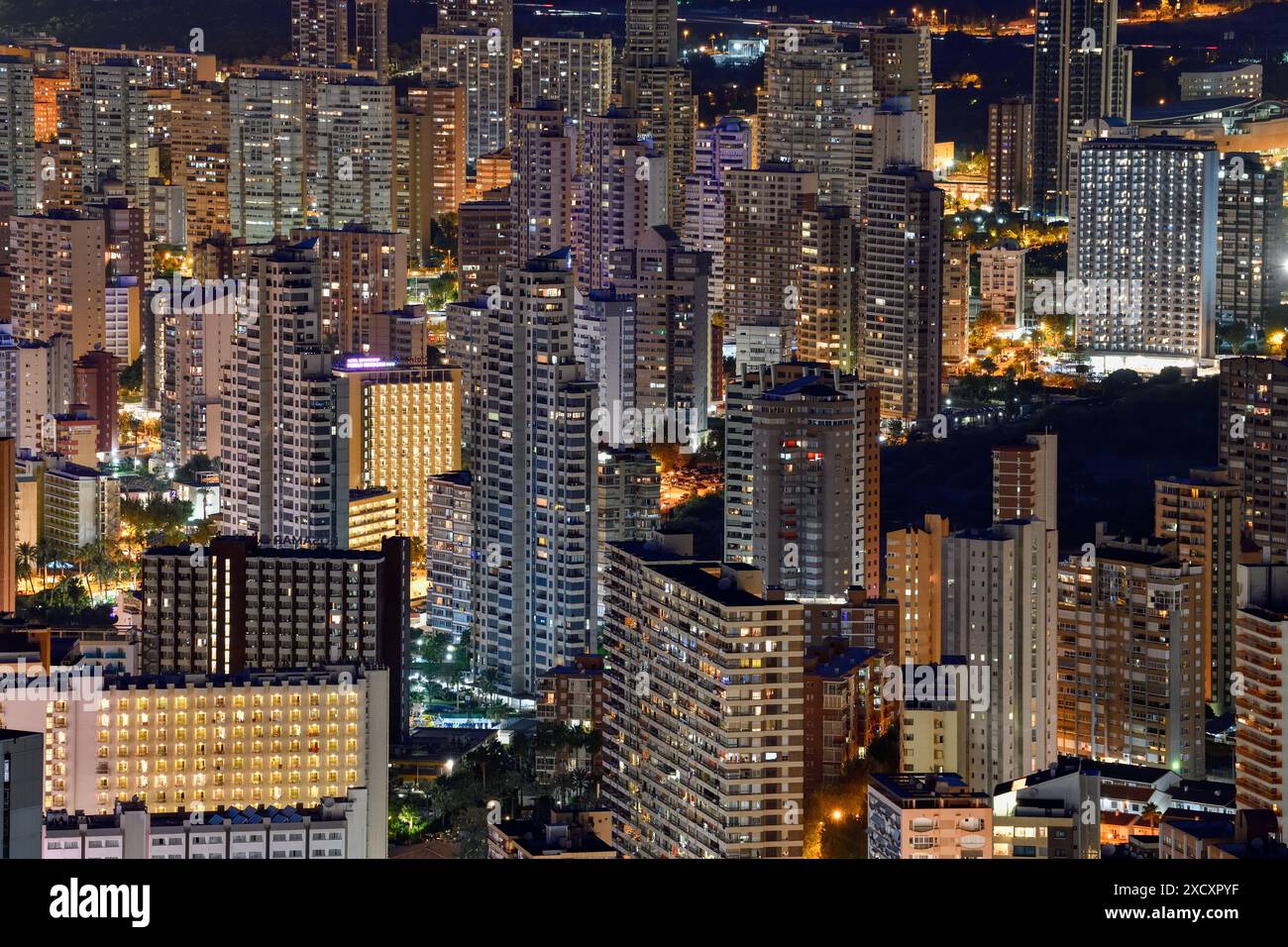 Benidorm at night hi-res stock photography and images - Alamy