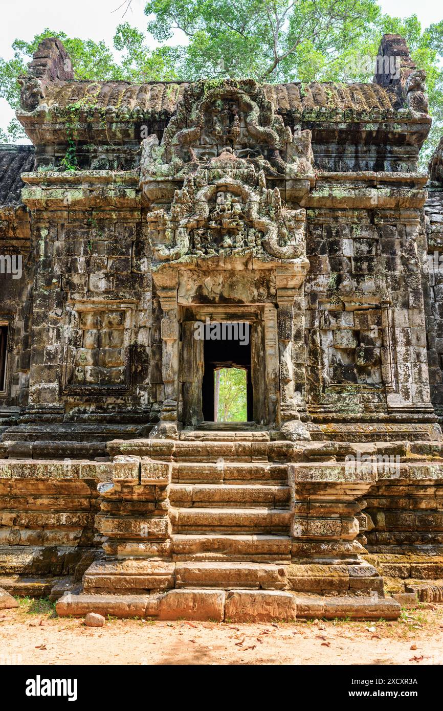 Ancient buildings of Thommanon temple in enigmatic Angkor, Siem Reap ...