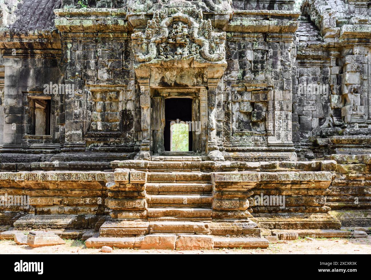 Ancient buildings of Thommanon temple in enigmatic Angkor, Siem Reap ...