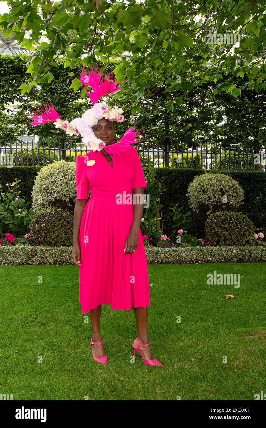 Yaourou Konate wears a hat called Fleur de vie designed by Milliner ...