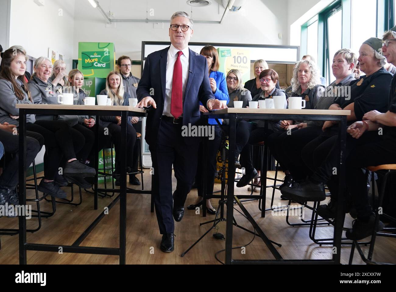 Labour Party leader Sir Keir Starmer and shadow chancellor Rachel ...