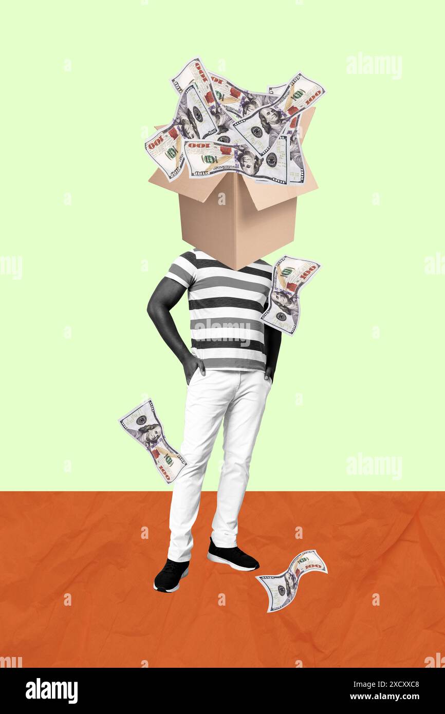 Composite trend artwork sketch image photo collage of young guy ...