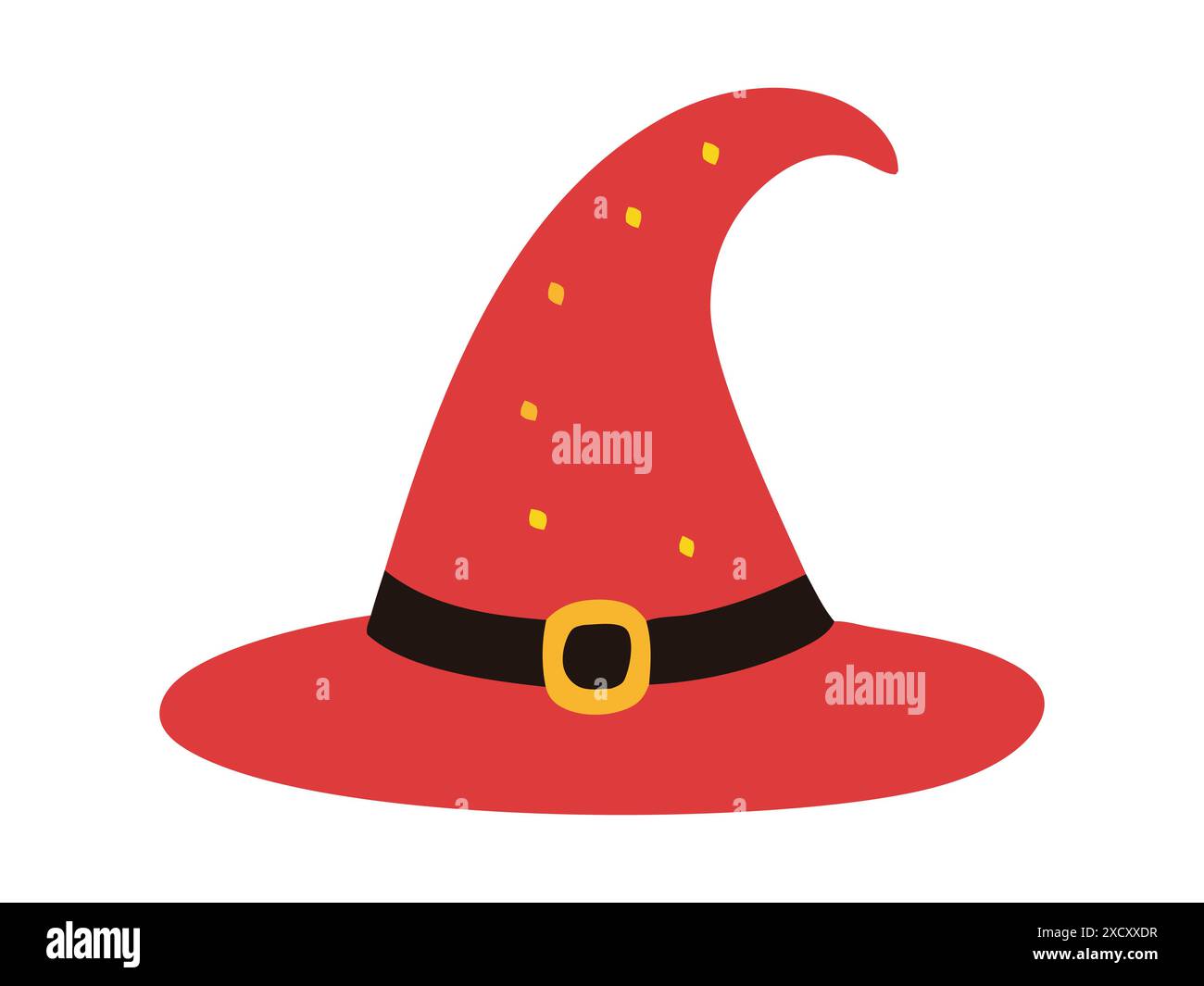 Witch hat isolated on a white background. Wizard hat. Concept of ...