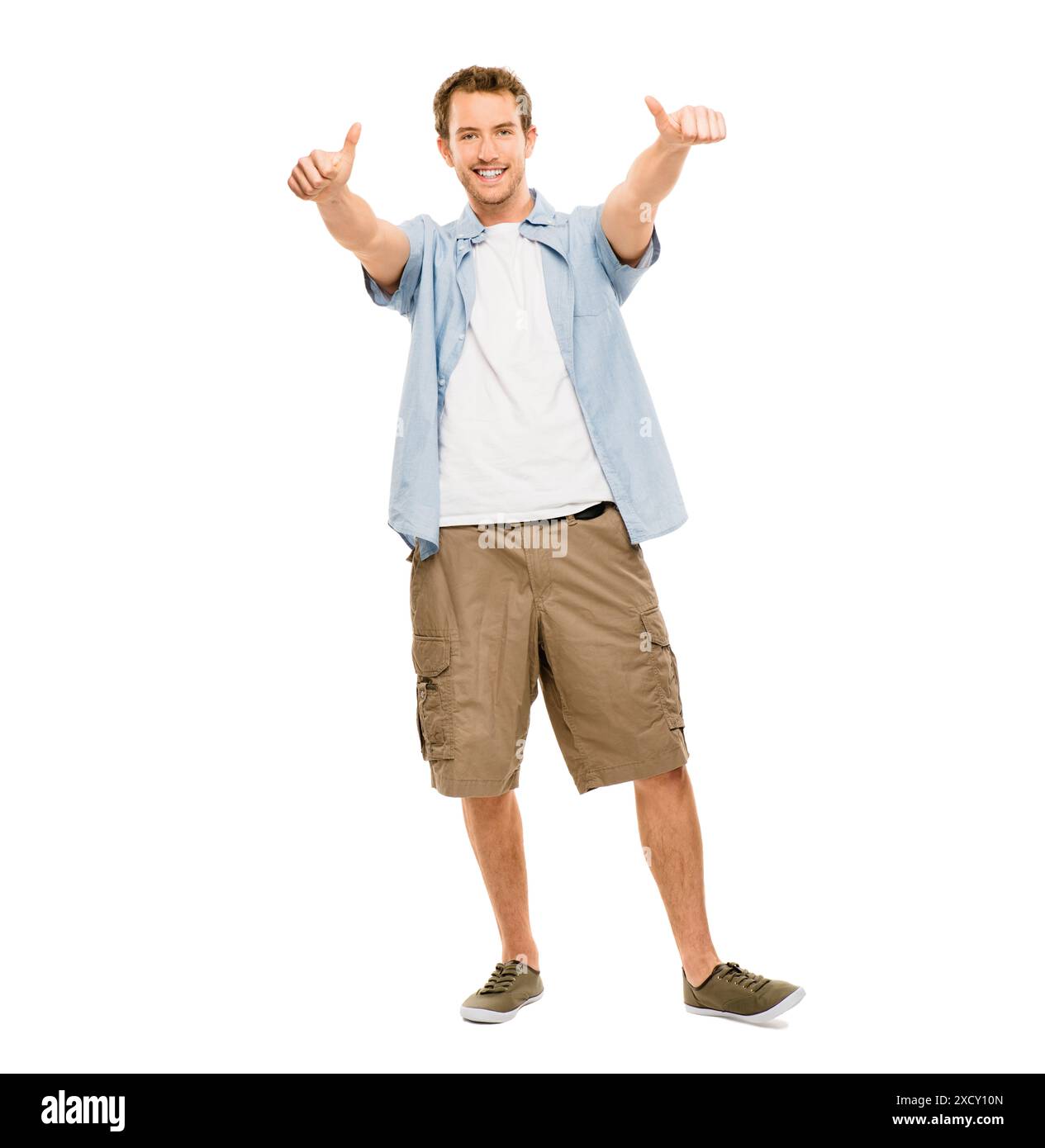 Stylish pose young thumbs up hi-res stock photography and images - Alamy