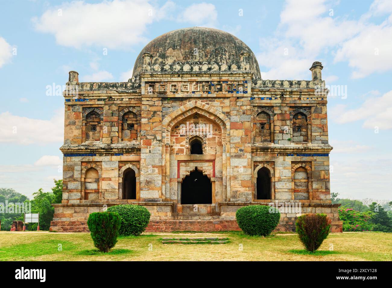 Awesome view of Shish Gumbad at Lodi Gardens in Delhi, India. The tomb ...