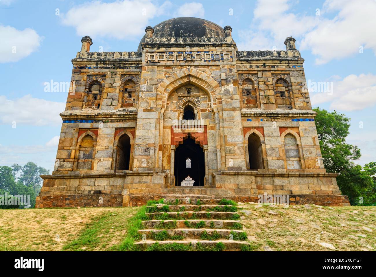 Awesome view of Shish Gumbad at Lodi Gardens in Delhi, India. The tomb ...