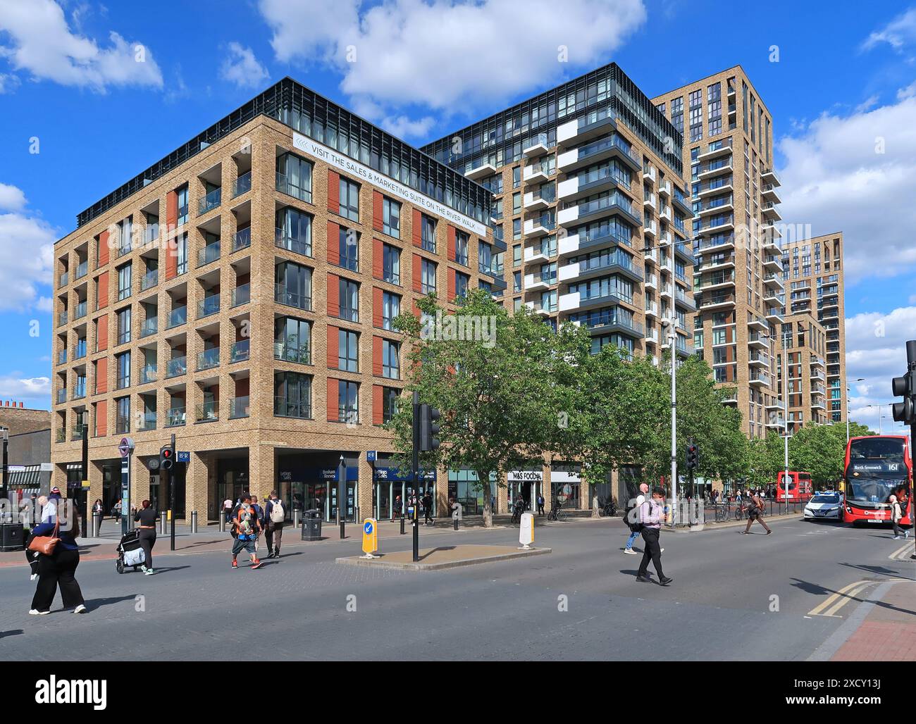 Junction of Beresford St and Major Draper St, Woolwich. New apartment ...