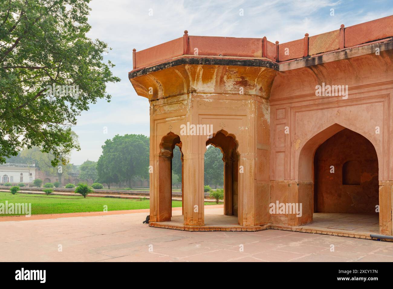 Scenic part of Safdarjung's Tomb in Delhi, India. Beautiful red ...