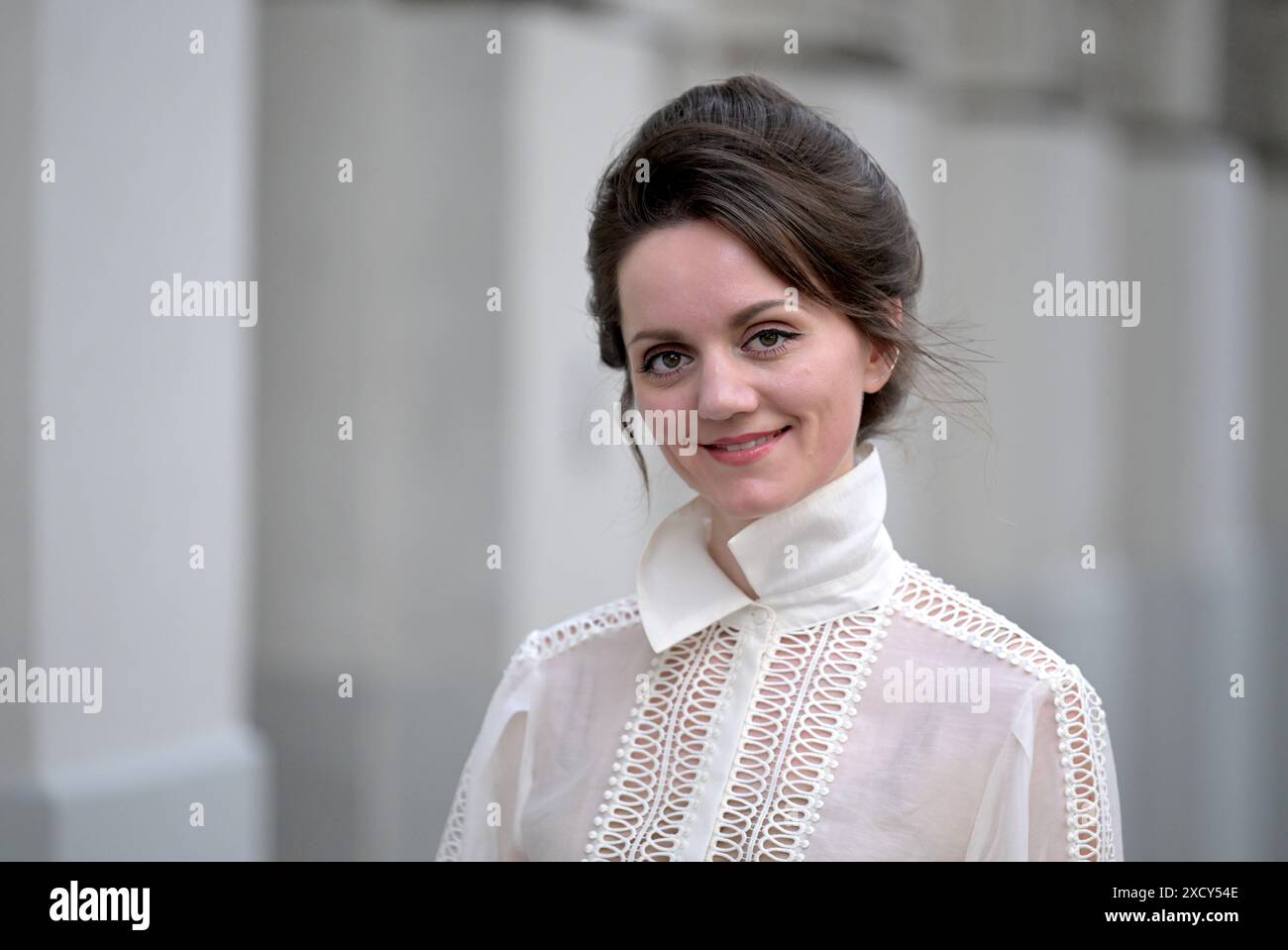 The author Tamara Stajner in an interview with the APA - Austria Press ...