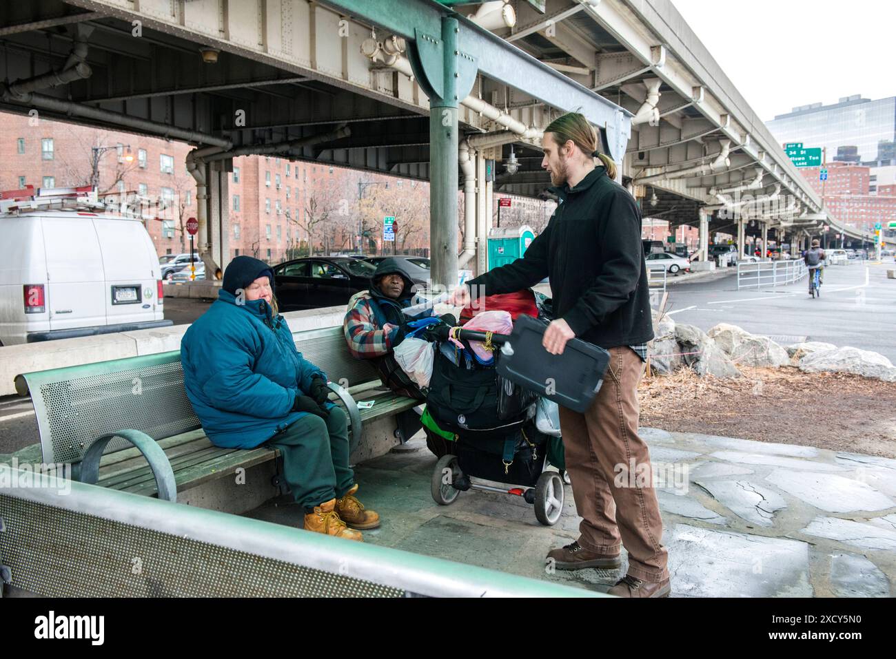 Outreaching to Homeless People Social Worker from Goddard Riverside ...