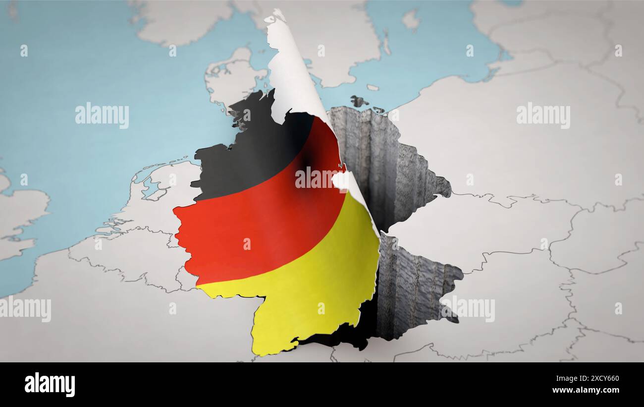 German situation map hi-res stock photography and images - Alamy