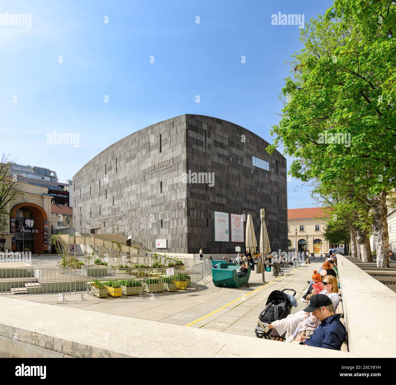 Vienna, Austria - mumok Museum of Modern Art by Ortner & Ortner Stock ...