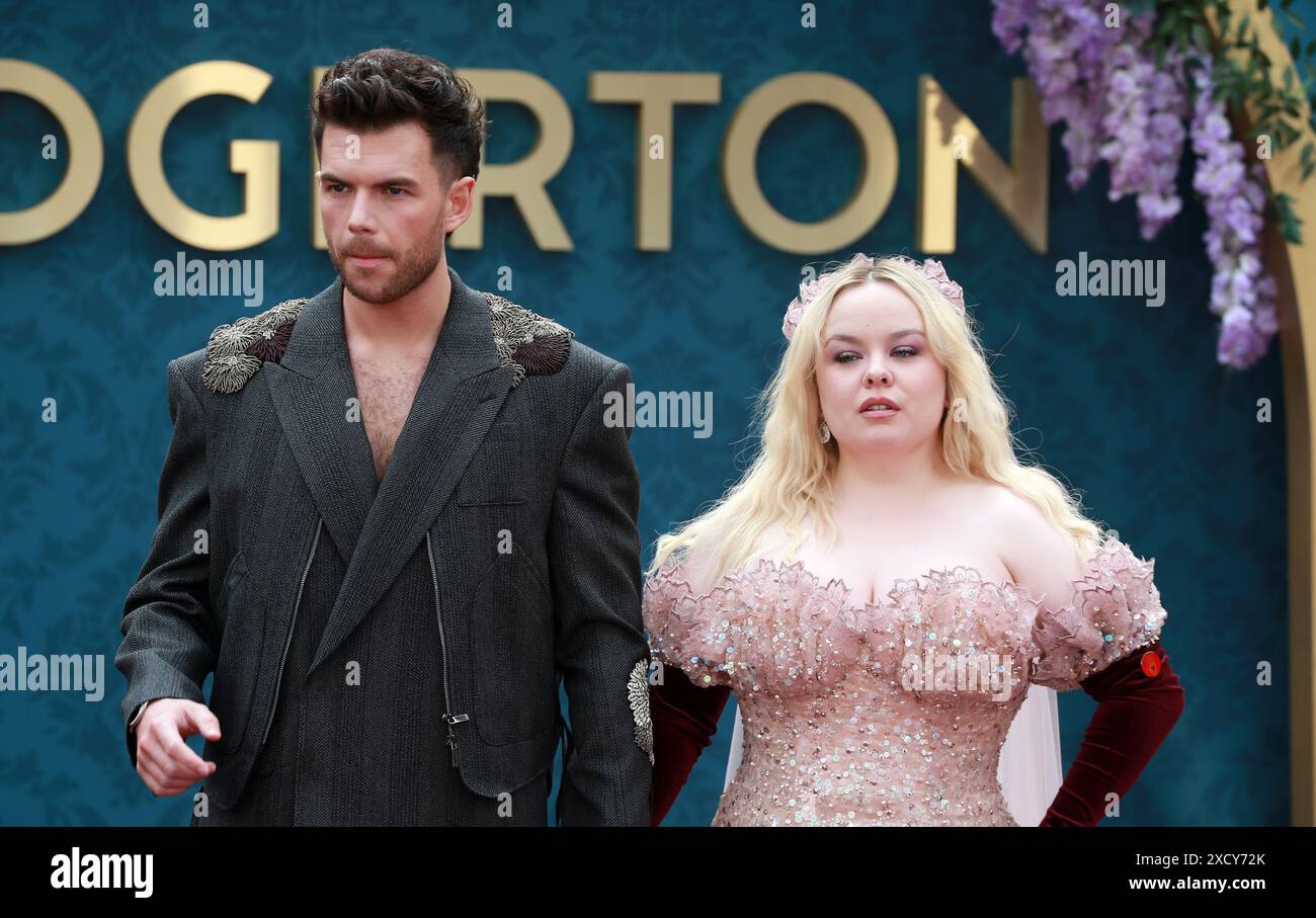 Luke Newton and Nicola Coughlan attend the special screening of ...