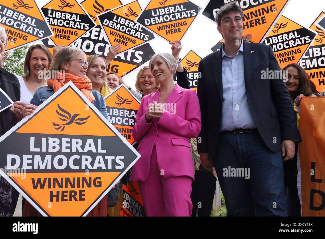 Liberal Democrat deputy leader Daisy Cooper and Liberal Democrat ...