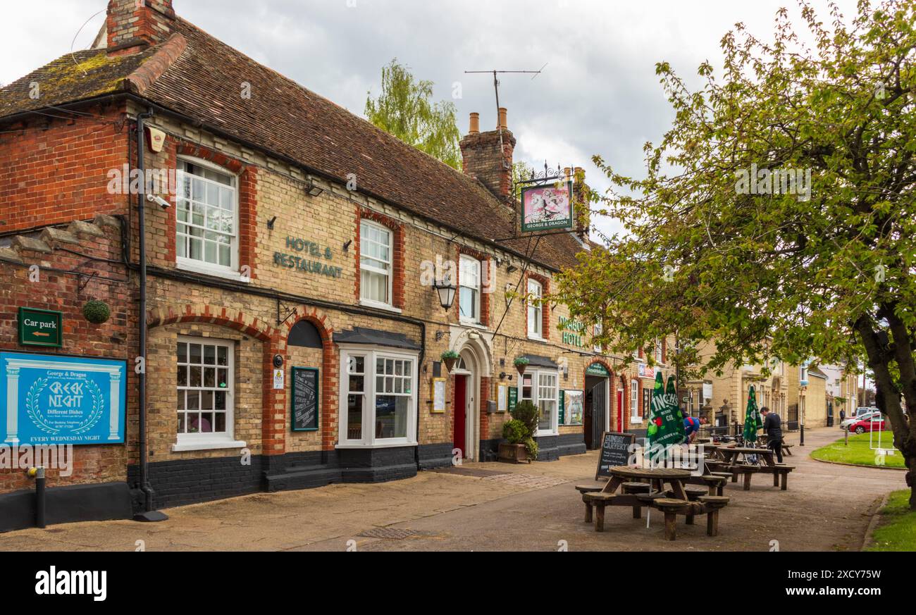 George & Dragon Public House,, Long Melford, Suffolk, England, UK Stock ...