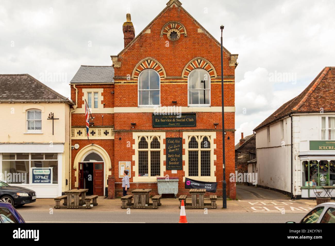 Social Club, Long Melford, Suffolk, England, UK Stock Photo - Alamy