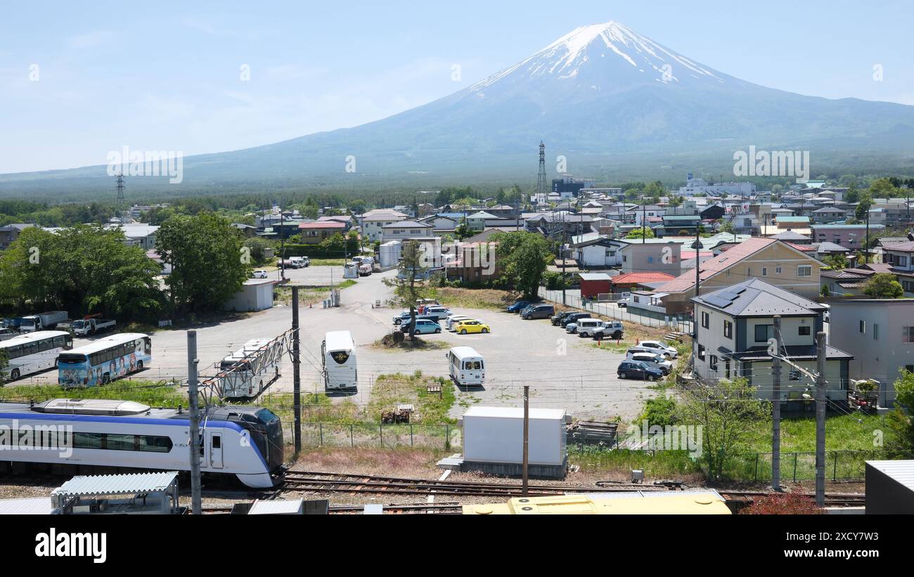 Japan ,FujiKawaguchiko May 18 2024: The Fuji Excursion is a regular ...