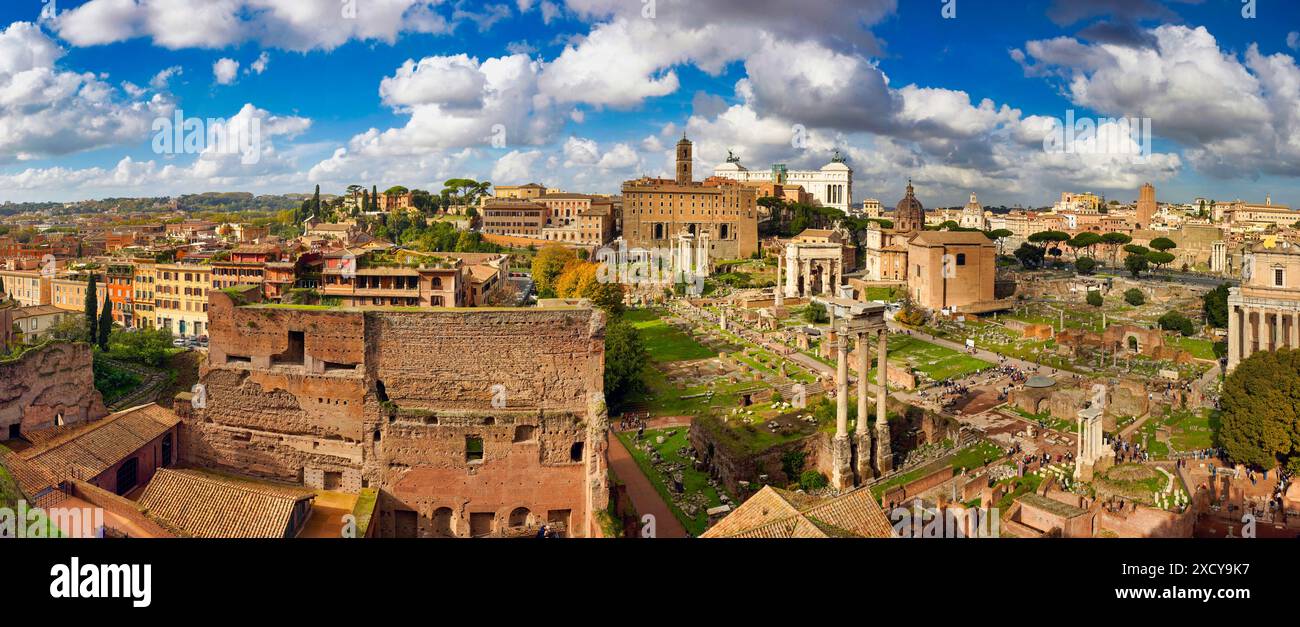 Ancient Roman forum, Rome, Italy Stock Photo - Alamy