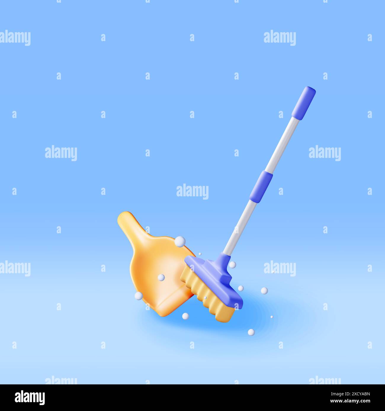 3d cleaning time or service concept isolated Stock Vector Image & Art ...