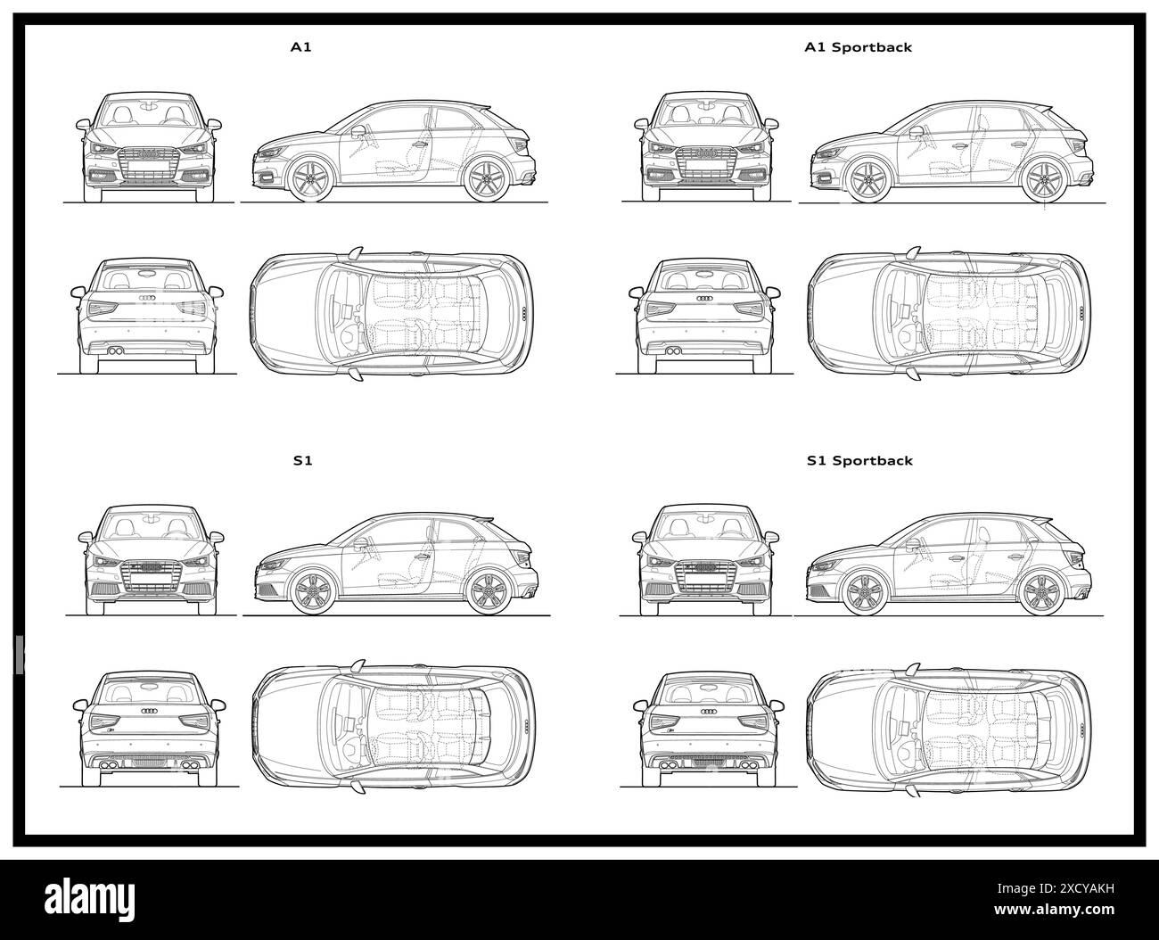 Audi a1 Stock Vector Images - Alamy
