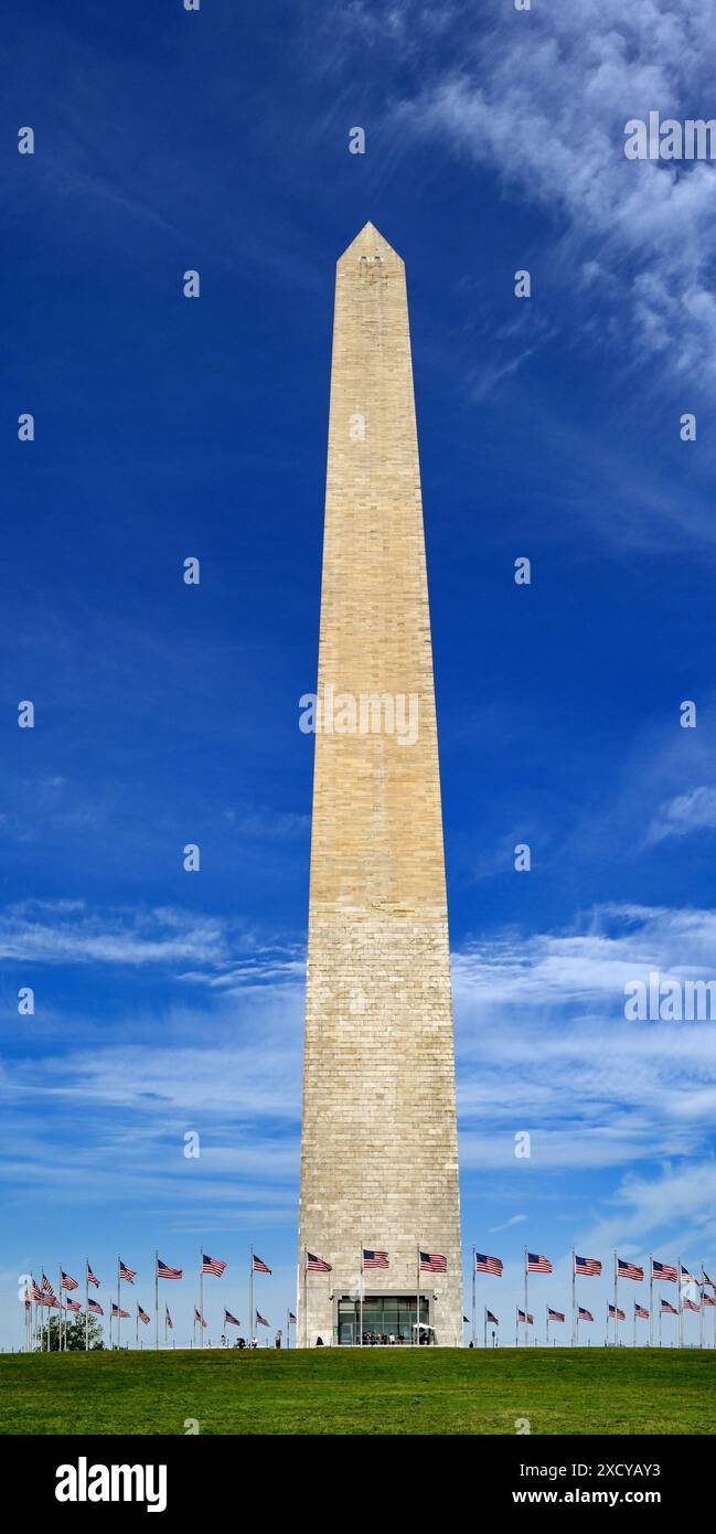 Washington DC, USA - 30 May 2024: Vertical panorama view of the ...