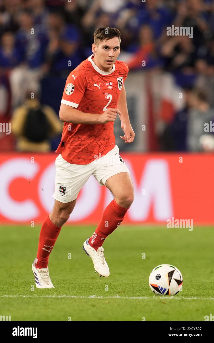 Dusseldorf, Germany. 17th June, 2024. Austria's Maximilian Wober during ...