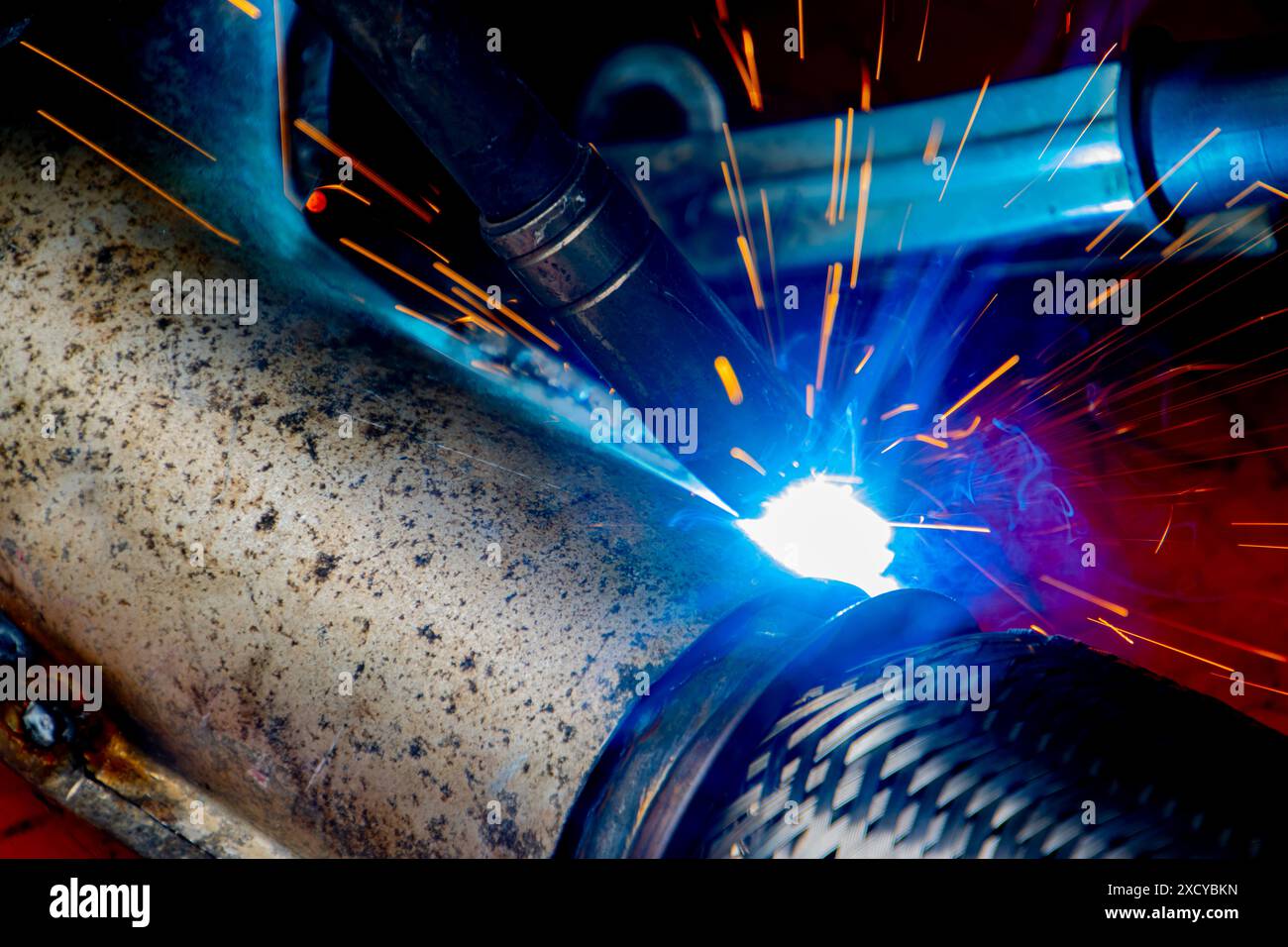 Close up of electric welding Stock Photo - Alamy