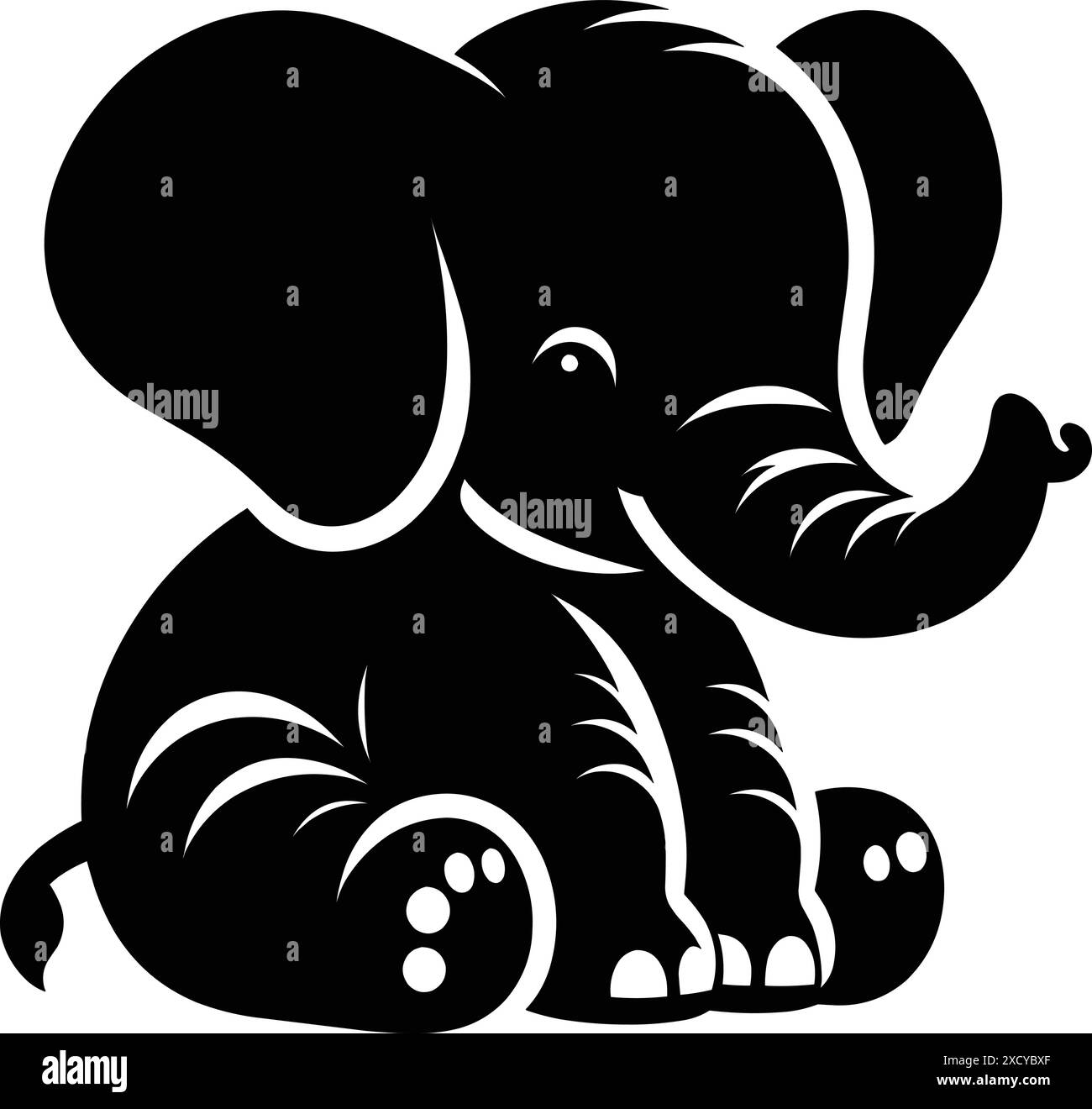 Cartoon elephant clipart hi-res stock photography and images - Alamy