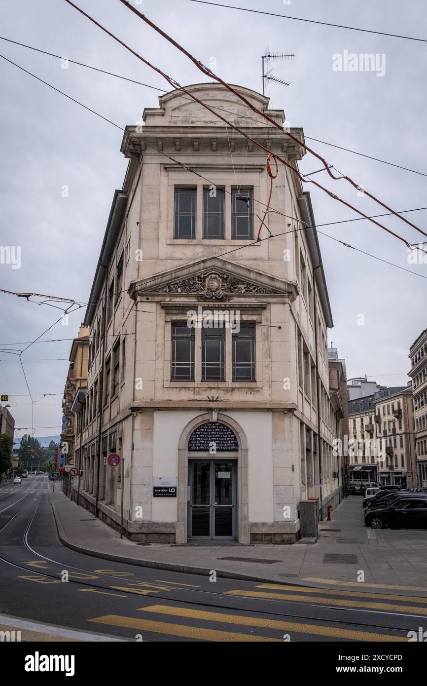 A typical residential building in Geneva, Switzerland, on 21 May 2023 ...