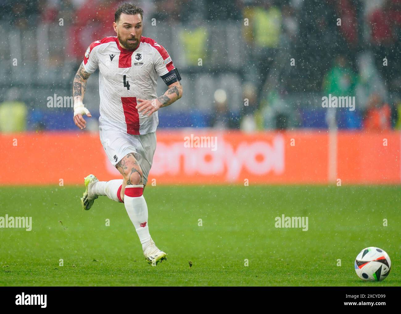 Guram Kashia of Georgia during the UEFA Euro 2024 match between Turkiye ...