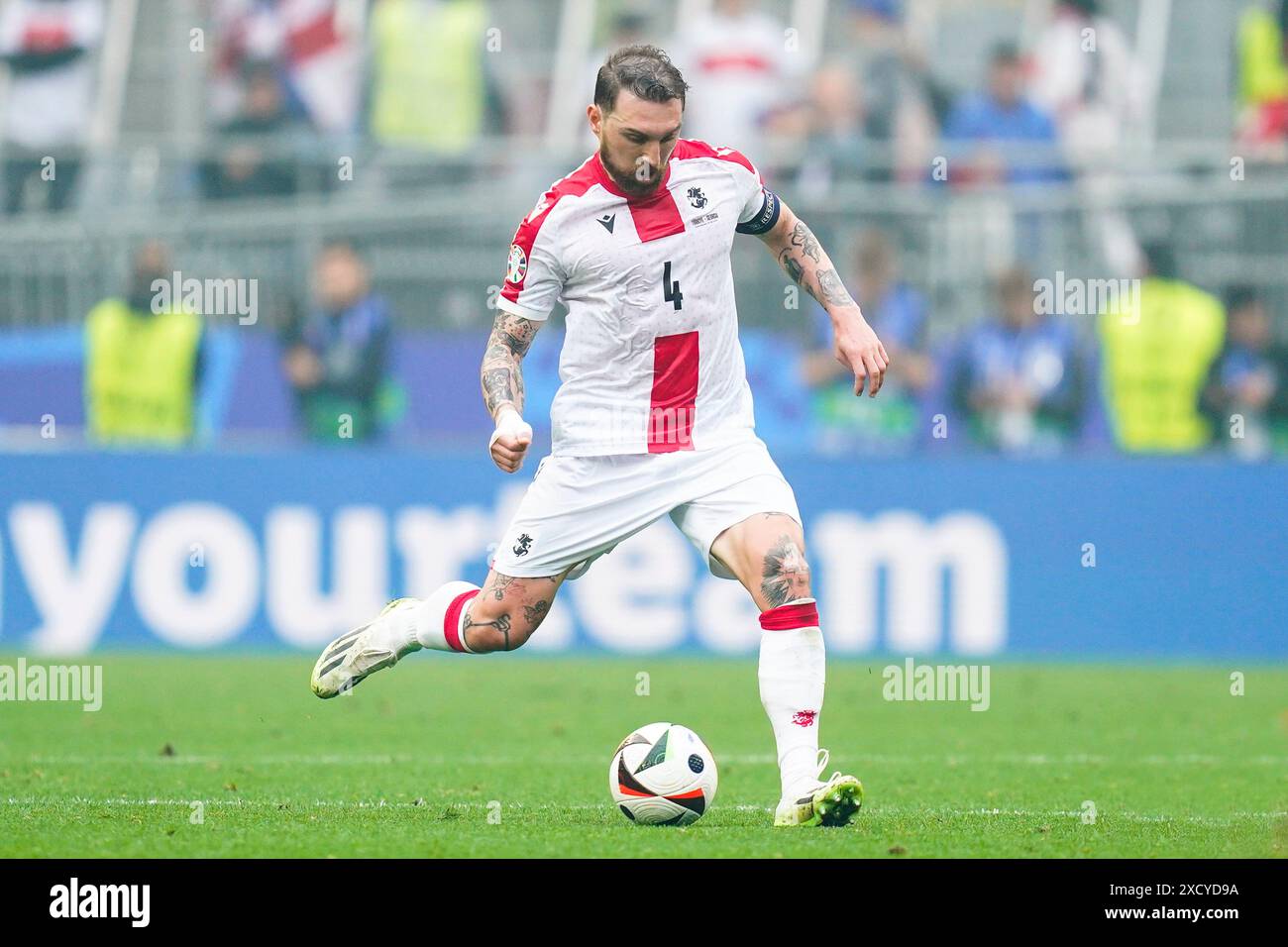 Guram Kashia of Georgia during the UEFA Euro 2024 match between Turkiye ...