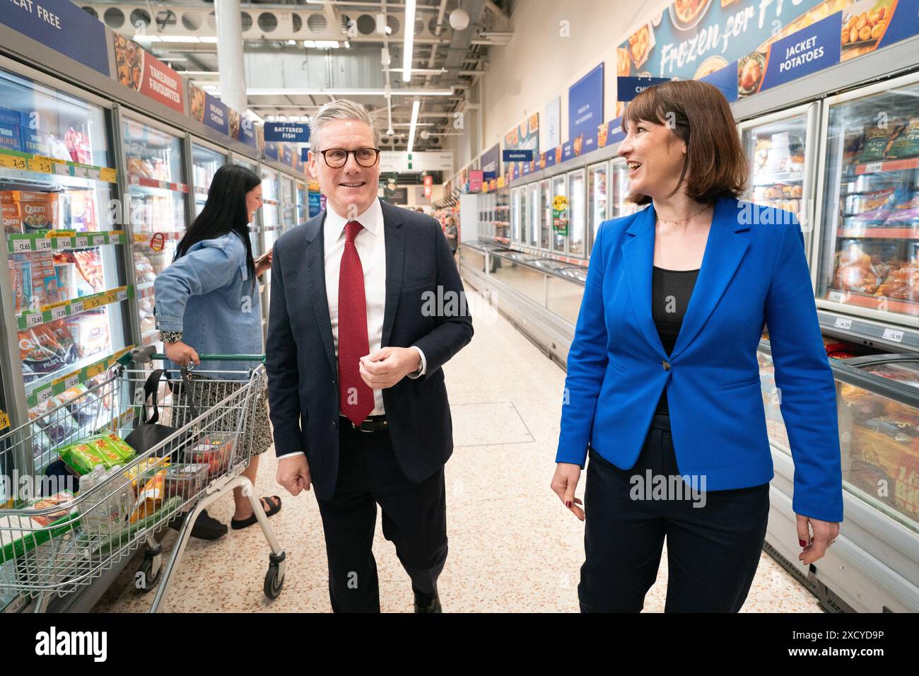 Labour Party leader Sir Keir Starmer and shadow chancellor, Rachel ...