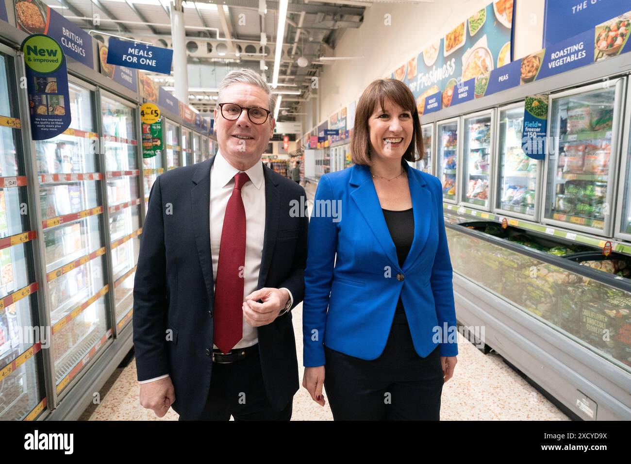 Labour Party leader Sir Keir Starmer and shadow chancellor, Rachel ...