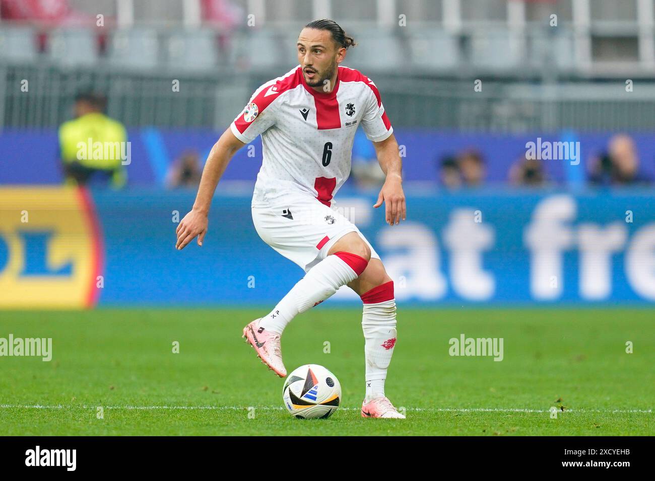Giorgi Kochorashvili of Georgia during the UEFA Euro 2024 match between ...