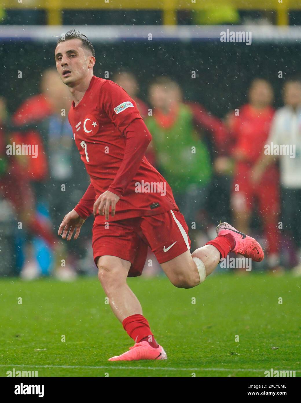 Kerem Akturkoglu of Turkiye celebrates the 3-1 during the UEFA Euro ...