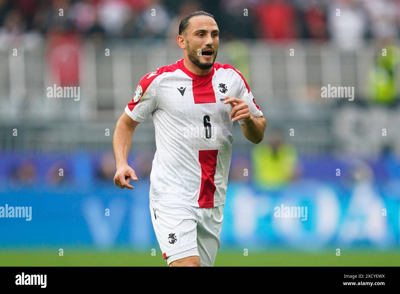 Giorgi Kochorashvili of Georgia during the UEFA Euro 2024 match between ...