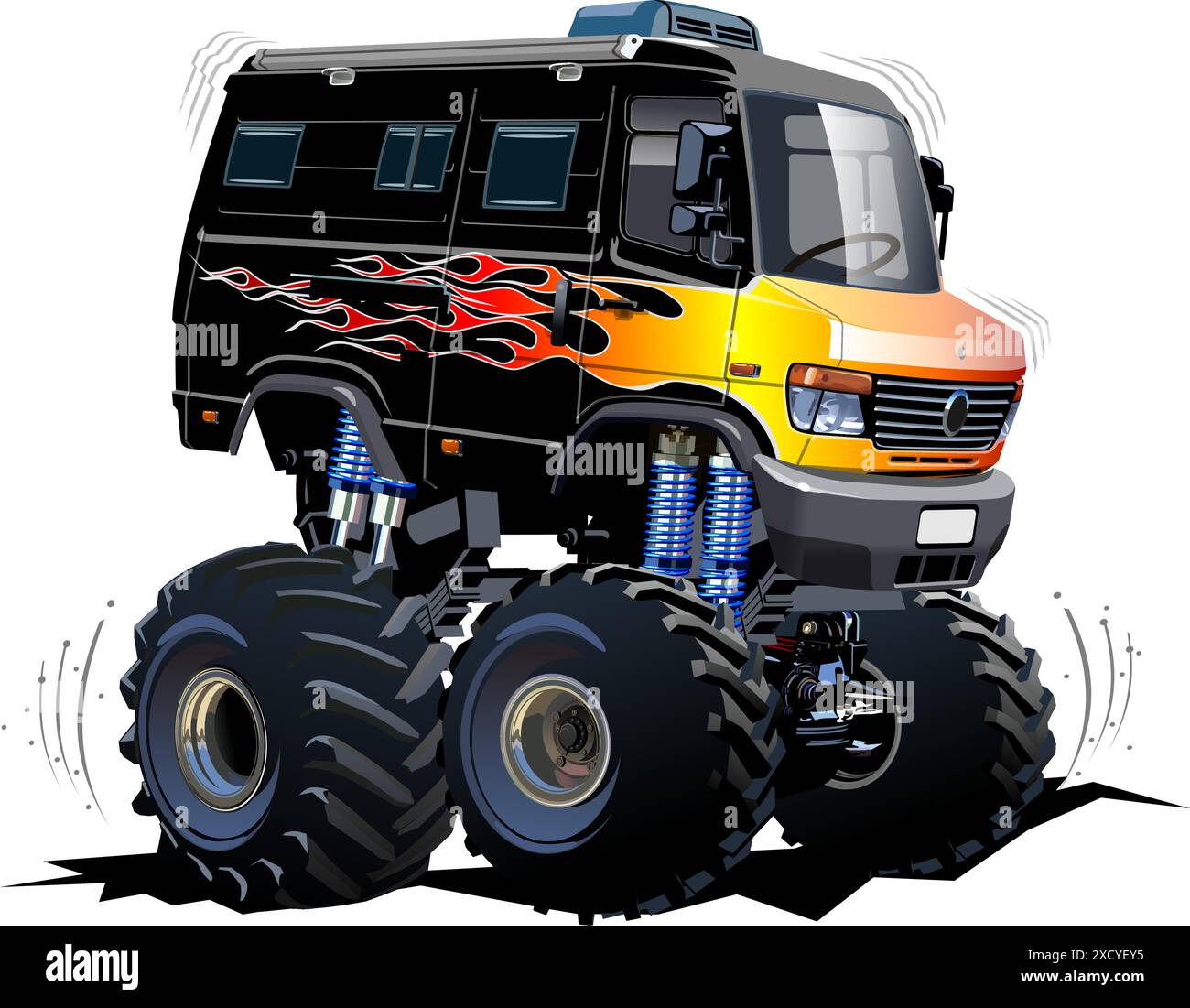Cartoon monster truck hi-res stock photography and images - Alamy