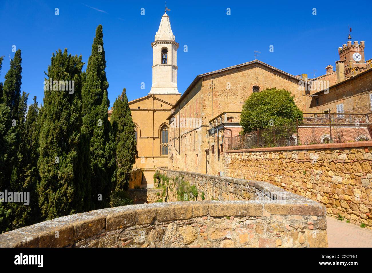 Pienza, Italy - April 28, 2023: Architecture of the historic city of ...
