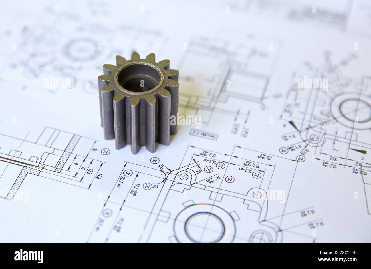 Gear and measuring plane. Measurement consultancy service with customer ...
