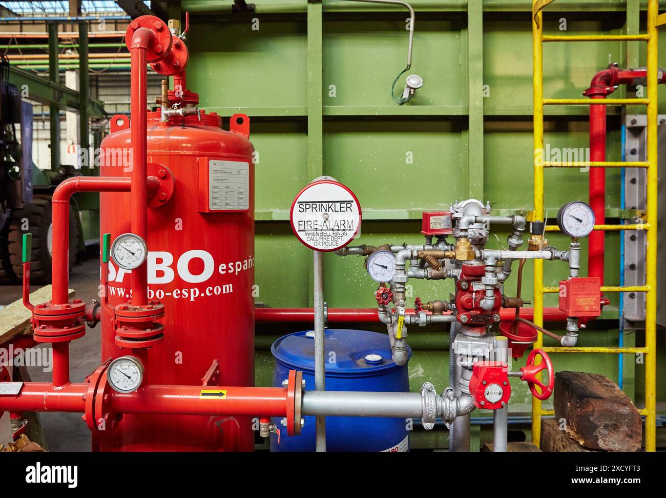 Sprinkler system, Iron Industry, Bizkaia, Basque Country, Spain Stock ...