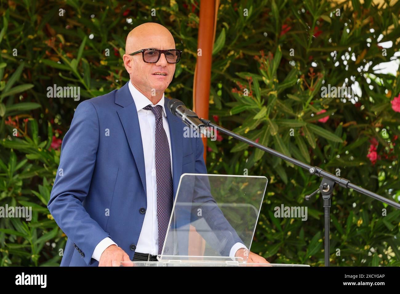 Ercolano, Italy, 19 June 2024. The director of the archaeological ...