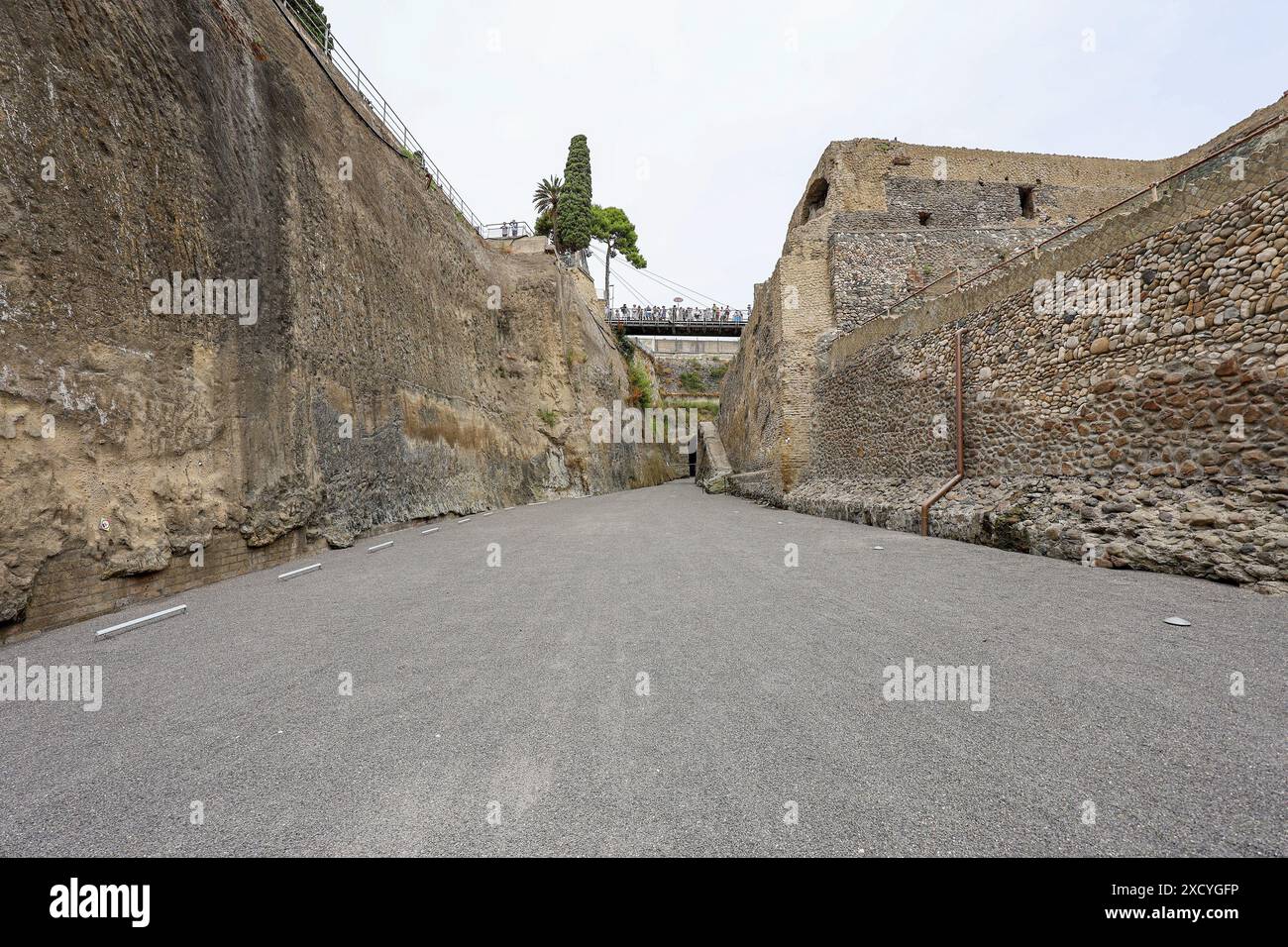 Ercolano, Italy, 19 June 2024. A view of the ancient beach inside the ...