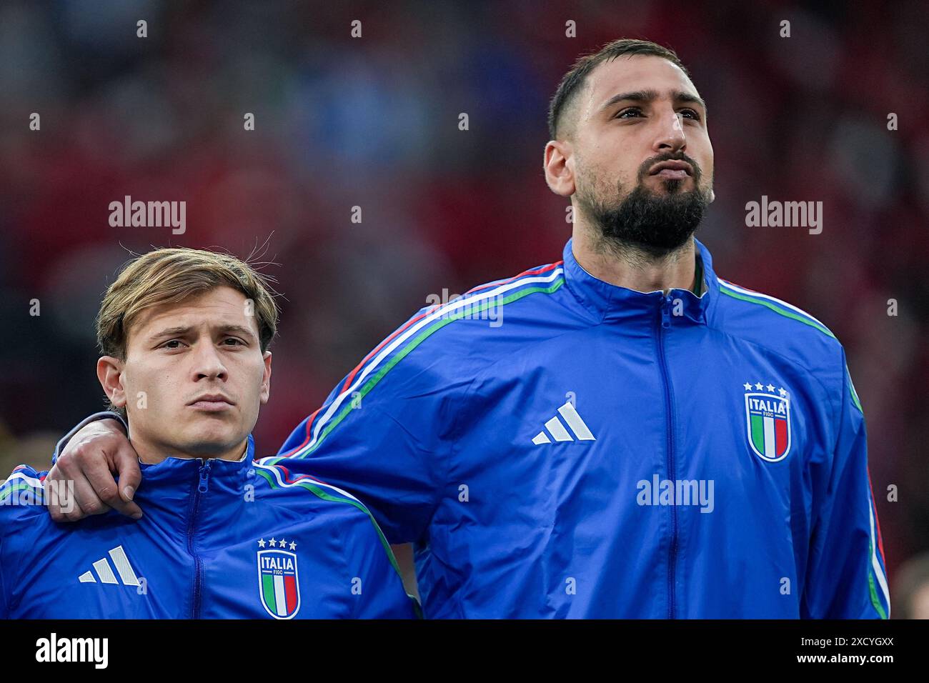 Dortmund, Germany, June 15th 2024: Nicolo Barella (18 Italy) and ...