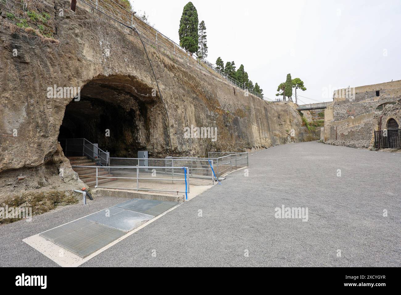 Ercolano, Italy, 19 June 2024. A view of the ancient beach inside the ...